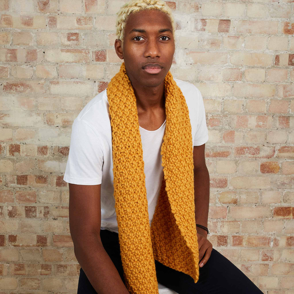 Theo Pebble Scarf Knitting Kit Stitch Story