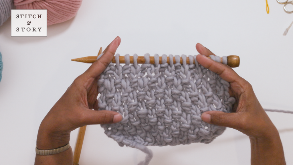 double stitch knitting
