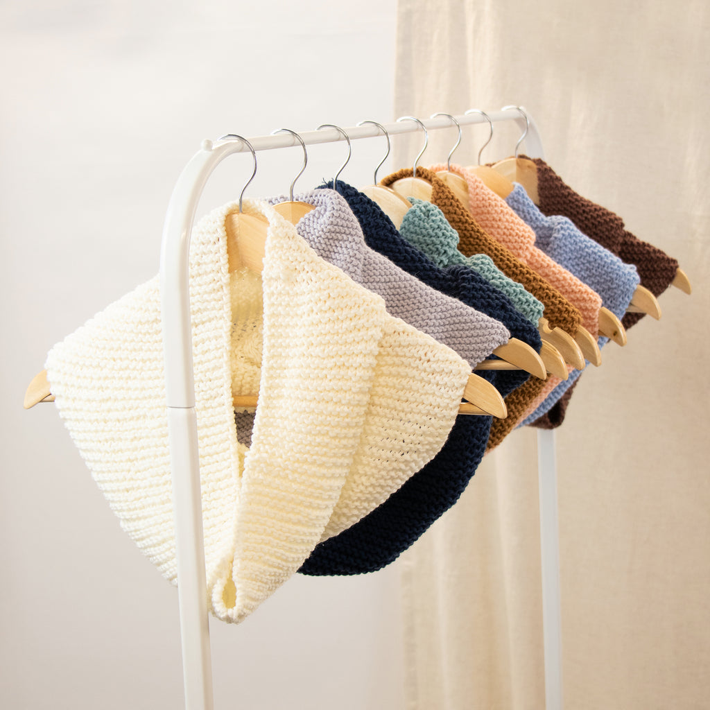 Sage Snood Knitting Kit | Beginner Kit | Stitch & Story