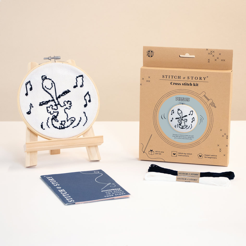 Peanuts: Snoopy Dance Cross Stitch Kit | Stitch & Story