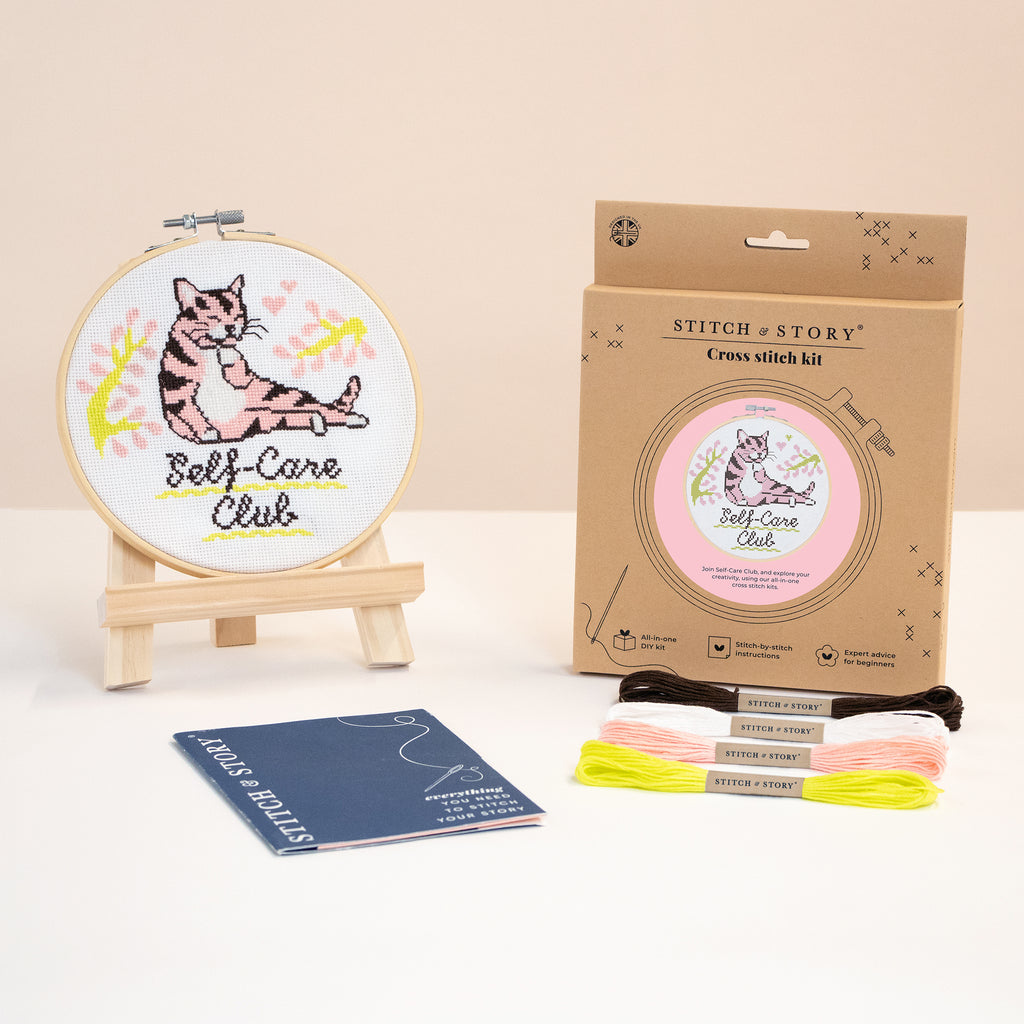 Find Your Club: Self-Care Club Cross Stitch Kit