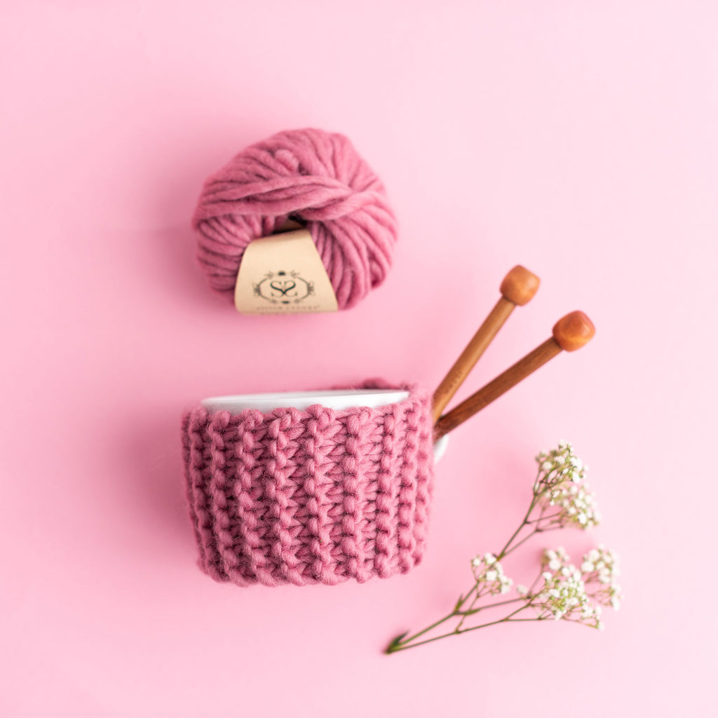 Mini Cup Cosy Beginner Knitting Kit | Stitch & Story